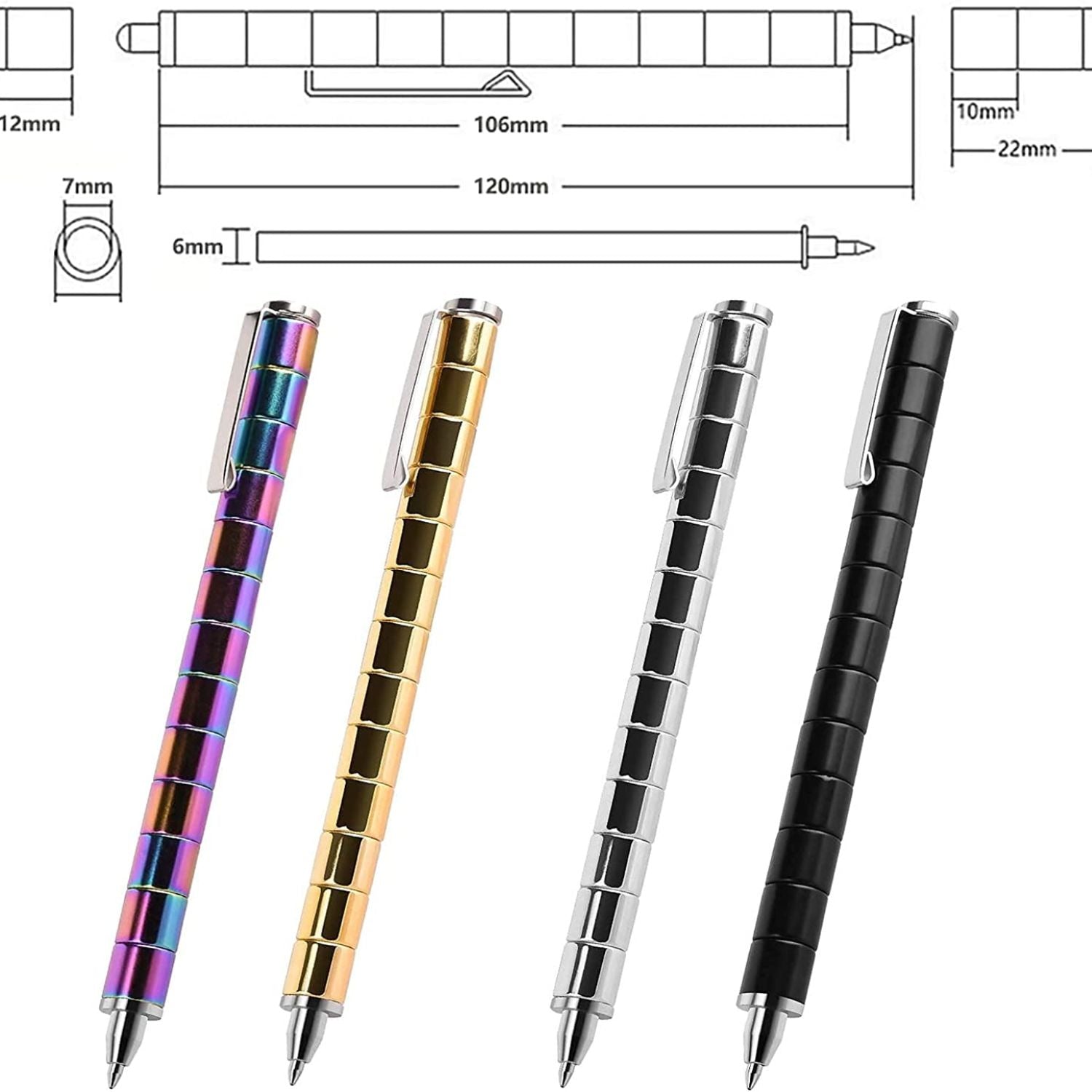 Magnetic Fidget Pen with LED Fidget Toys (Rainbow Variant)– GULOO LLC